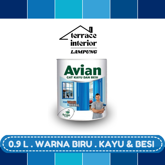 Jual Cat Kayu & Besi Avian Warna Biru 0.9 L | Shopee Indonesia