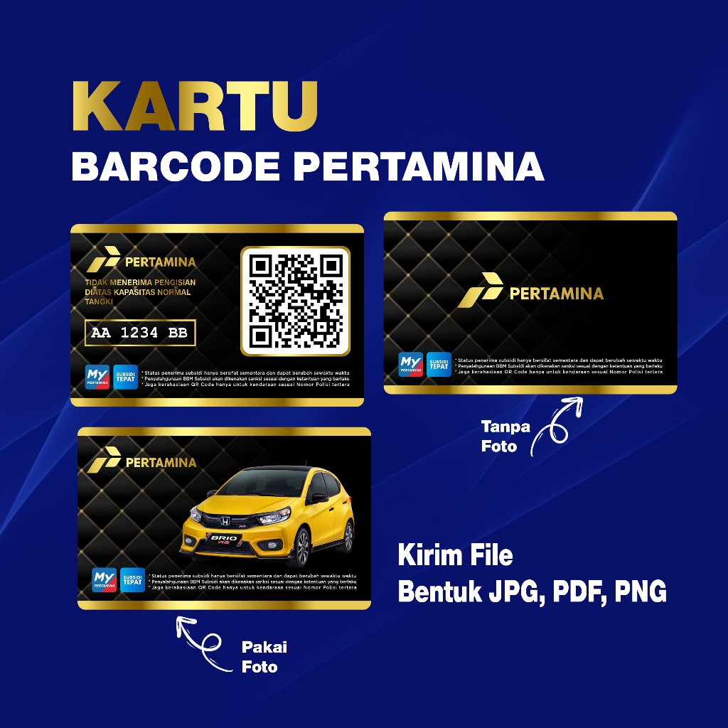 Jual Kartu Barcode My Pertamina Bahan ID Card | Shopee Indonesia