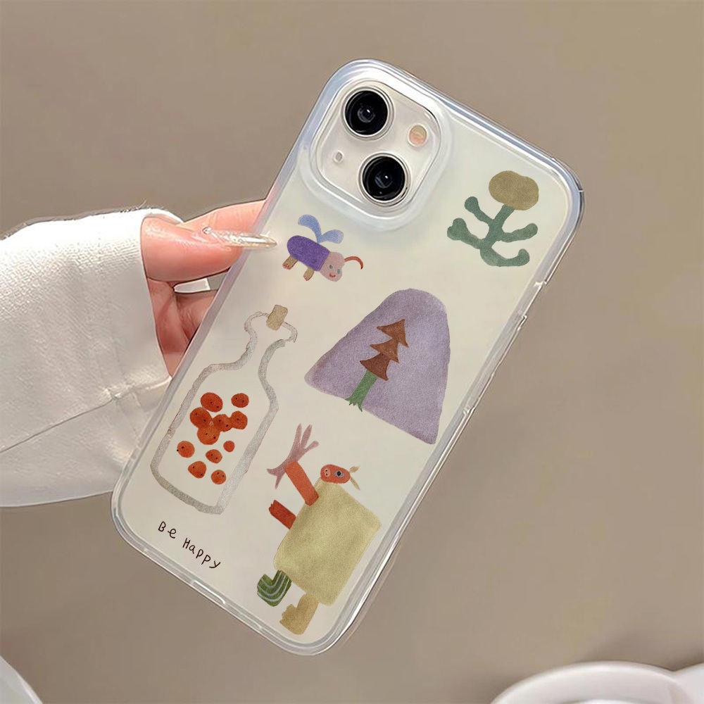 Jual Creative and Funny Case HP Clear Buram Untuk IPhone 15 13 11 16 ...