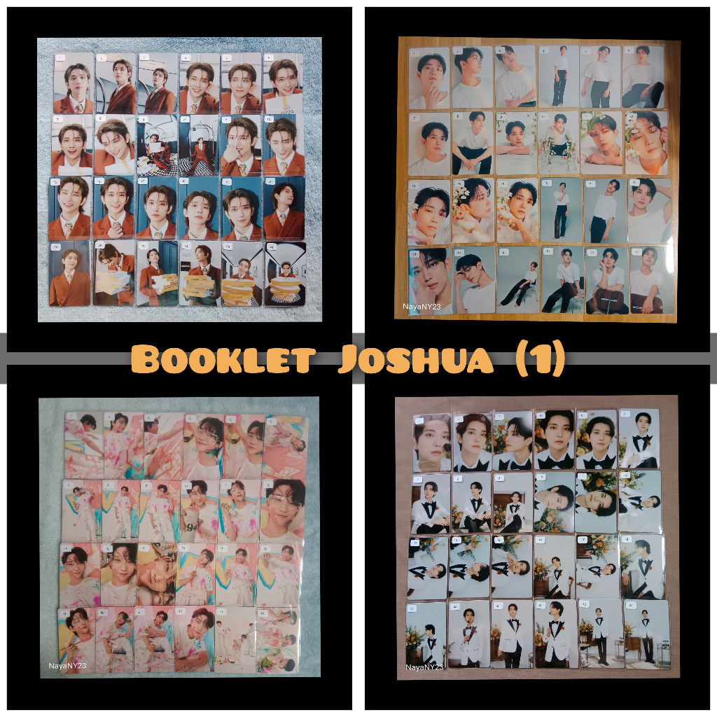Jual (Beli 3 gratis 1 random) Photocard Official Joshua Booklet Face ...