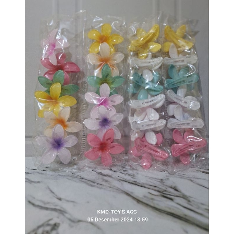 Jual (ISI 6 PCS) JEPIT RAMBUT BUNGA KAMBOJA KHASI BALI /JEPIT BEBEK ...