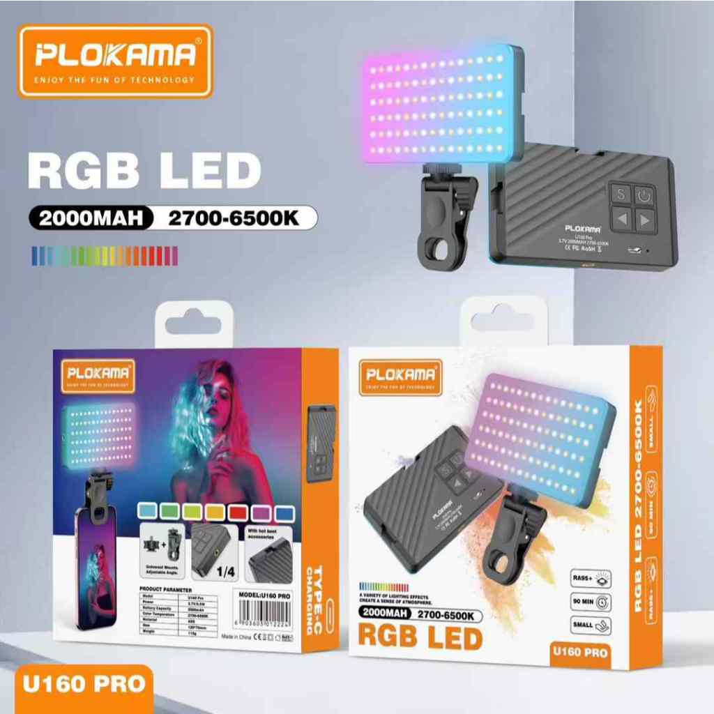 Jual Plokama U160 Pro RGB Lampu LED Video Lampu Studio Led Lighting ...