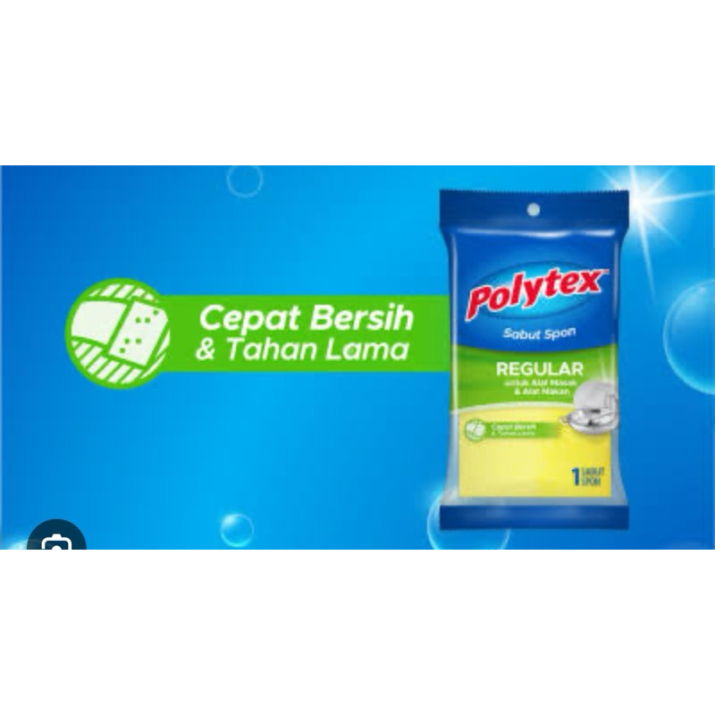 Jual (6 pcs) spon dan kawat cuci piring polytex (6 pcs) | Shopee Indonesia