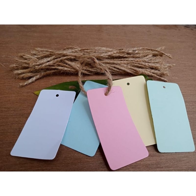Jual HANG TAG / Hangtag baju / kemasan /tag / label /warna /card/ kartu ...