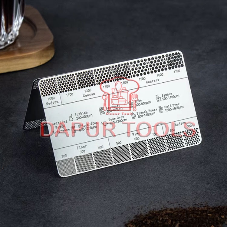 Jual Alat pengukur grind size kopi stainless Coffee Grinder Ruler ...