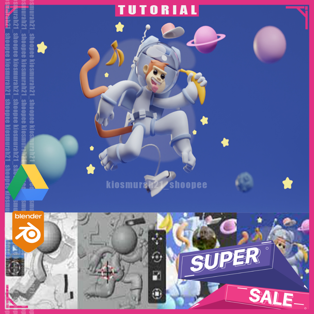 Jual Blender 3D - 3D Character Creation in Blender 3D Blender Tutorial | Shopee Indonesia