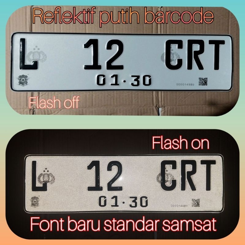 Jual REFLEKTIF BARCODE/PLAT/MOBIL/BERUBAHWARNA/CUSTOMPLAT | Shopee ...