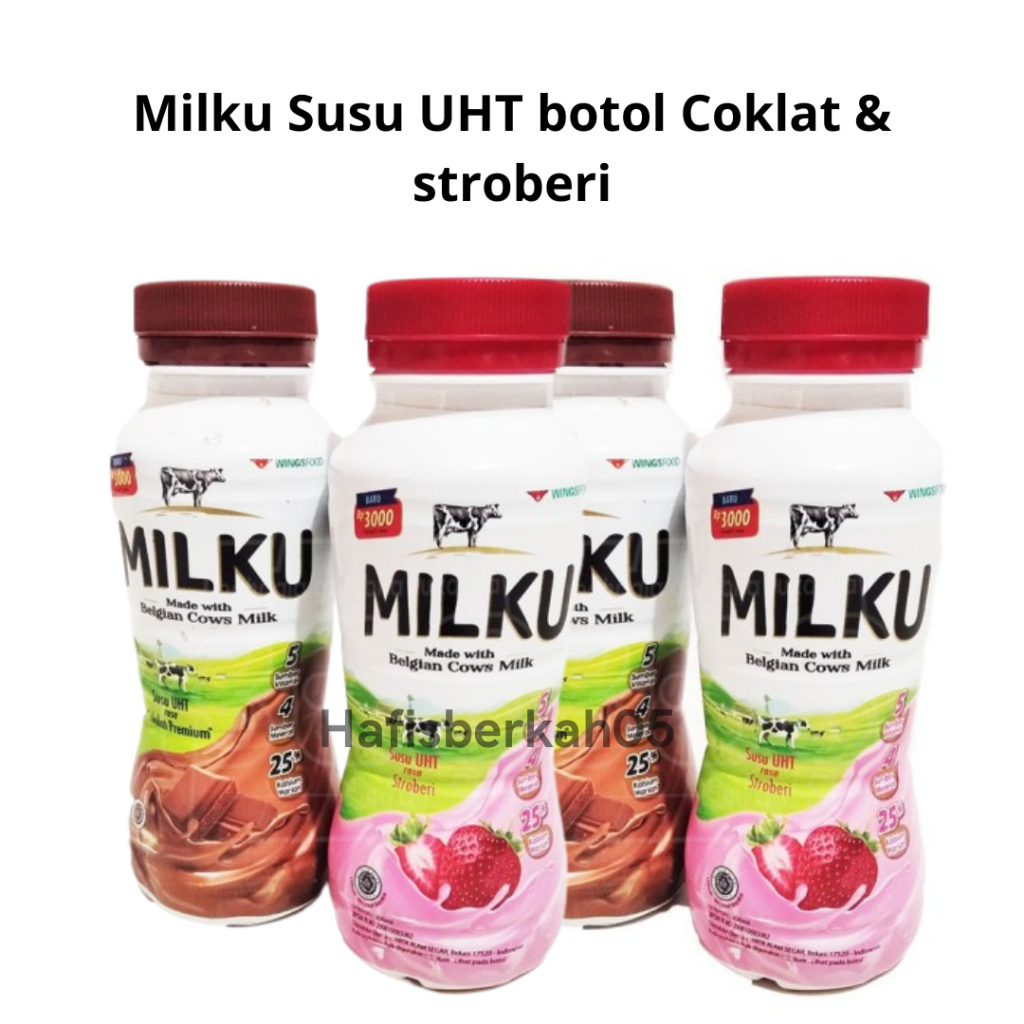 Jual Milku susu UHT botol - 200 ml | Shopee Indonesia