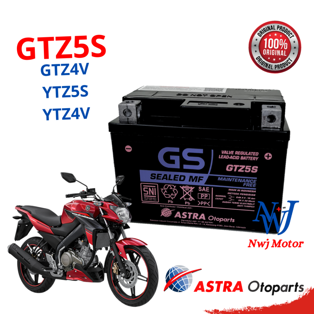 Jual AKI KERING MOTOR GS ASTRA VIXION R15 XSR 155 BYSON MT15 XABRE WR ...