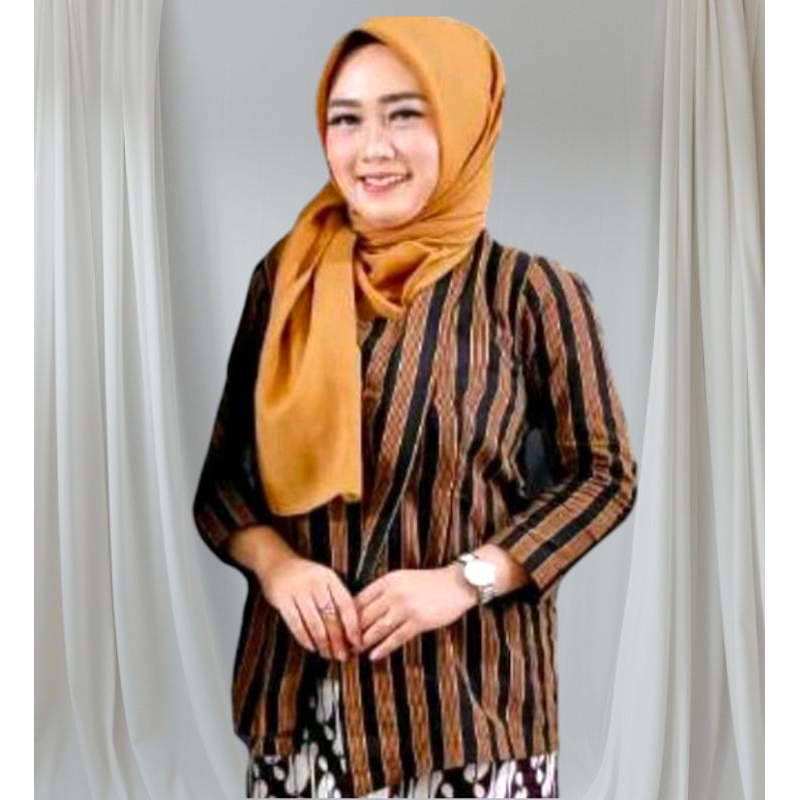 Jual Baju Adat Jawa Kebaya Surjan Lurik Dewasa Panjang | Shopee Indonesia