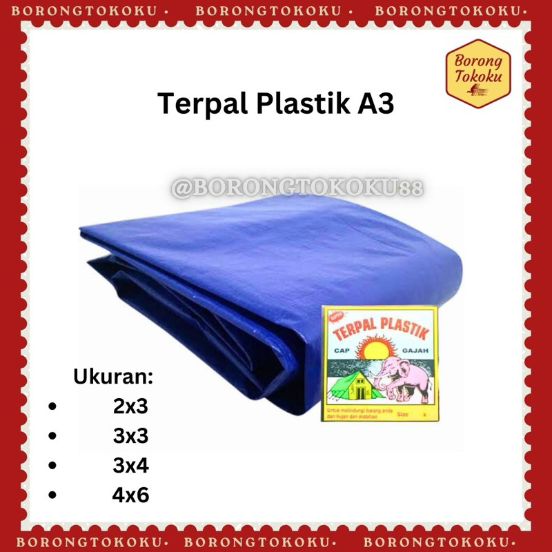 Jual Terpal Plastik A3 Biru Silver / Terpal plastik A3 ukuran 2x3 3x3 ...