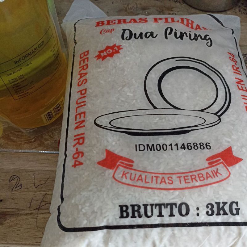 Jual Beras 3kg & Minyak Goreng 1L | Shopee Indonesia