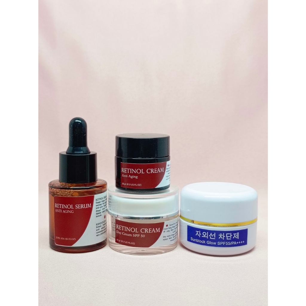 Jual PAKET RETINOL DAY & NIGHT 4 IN 1 Penghilang Flek Hitam Tebal ...
