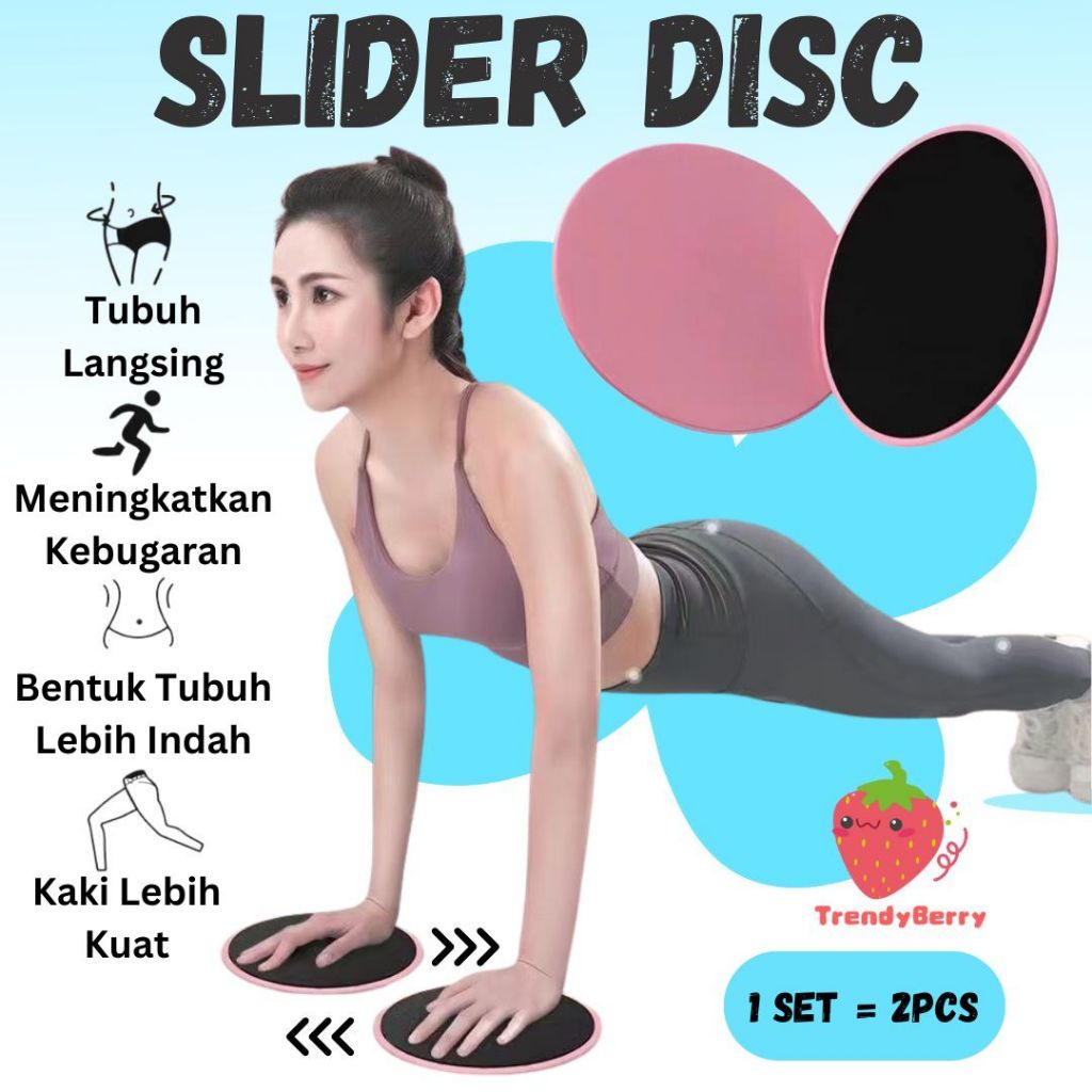 Jual Slider Disc Yoga Gliding Disc Fitness Core Full Body Exercies 2 ...