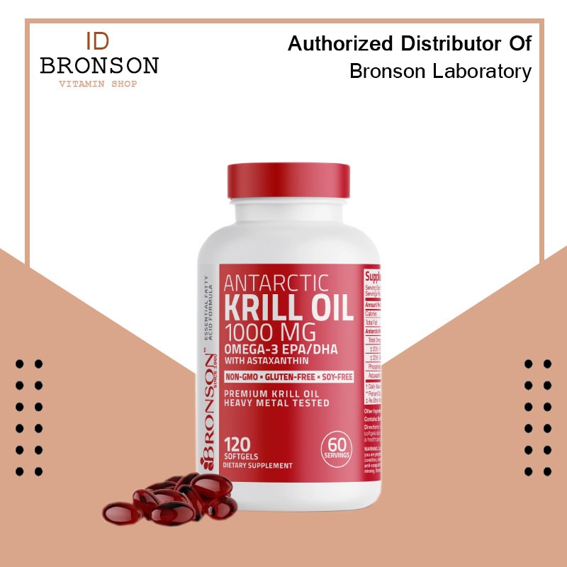Jual Bronson Antarctic Krill Oil 1000Mg With Omega 3 EPA DHA ...