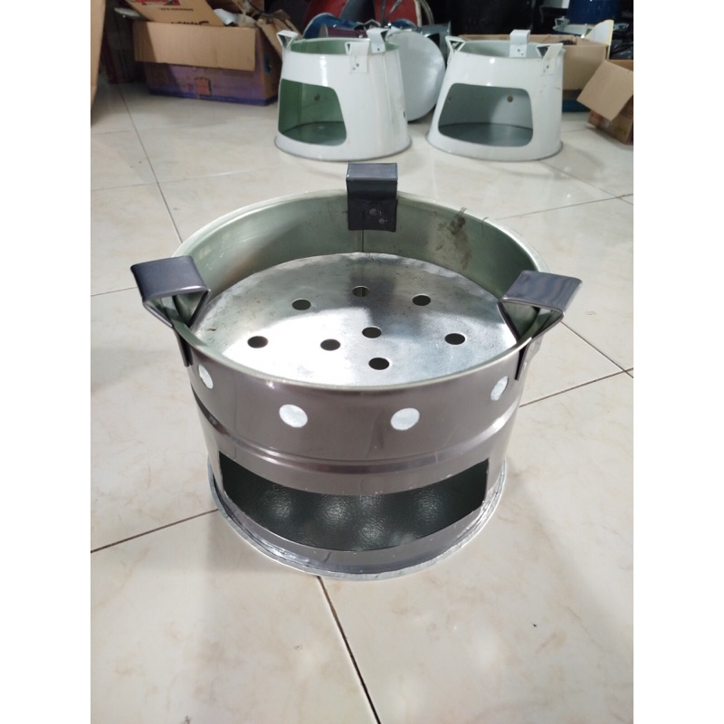 Jual ANGLO ARANG / KOMPOR ARANG/ TUNGKU B 28 CM TEBAL 0,6 MM | Shopee ...