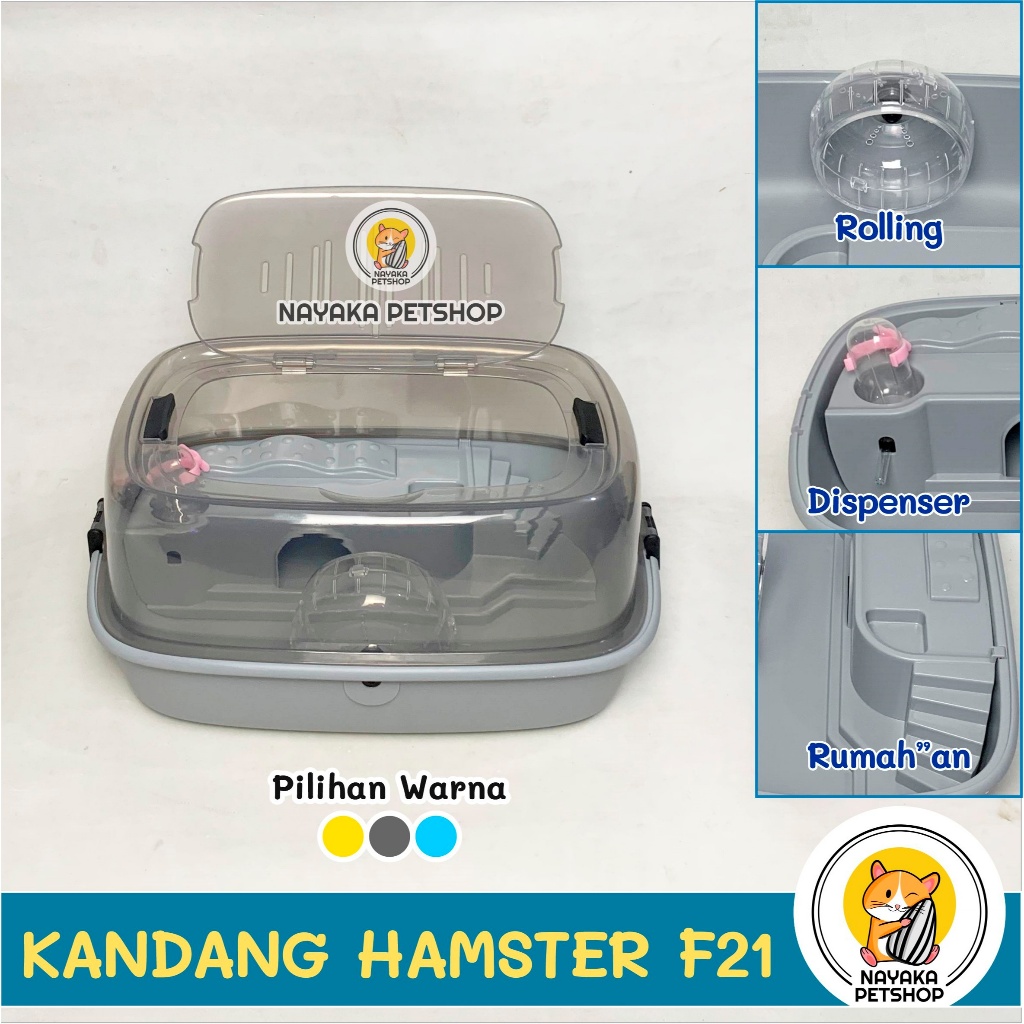 Jual F21 Kandang Hamster Besar Tingkat 2 Lantai Portable Rumah Tupai ...