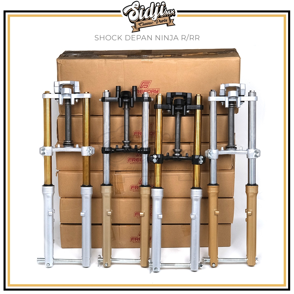 Jual Shock Skok Depan Assy Freeday Model Ninja RR R As Chrome As Gold ...