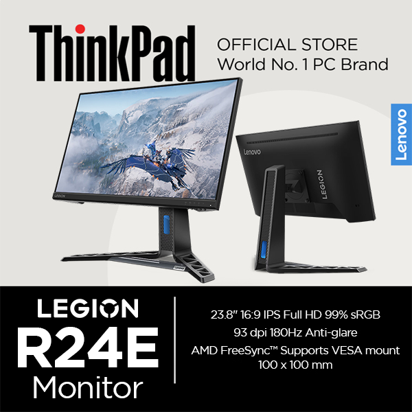 Jual Lenovo Legion R24e Gaming Monitor FHD IPS 24 Inch 99% sRGB HDMI ...