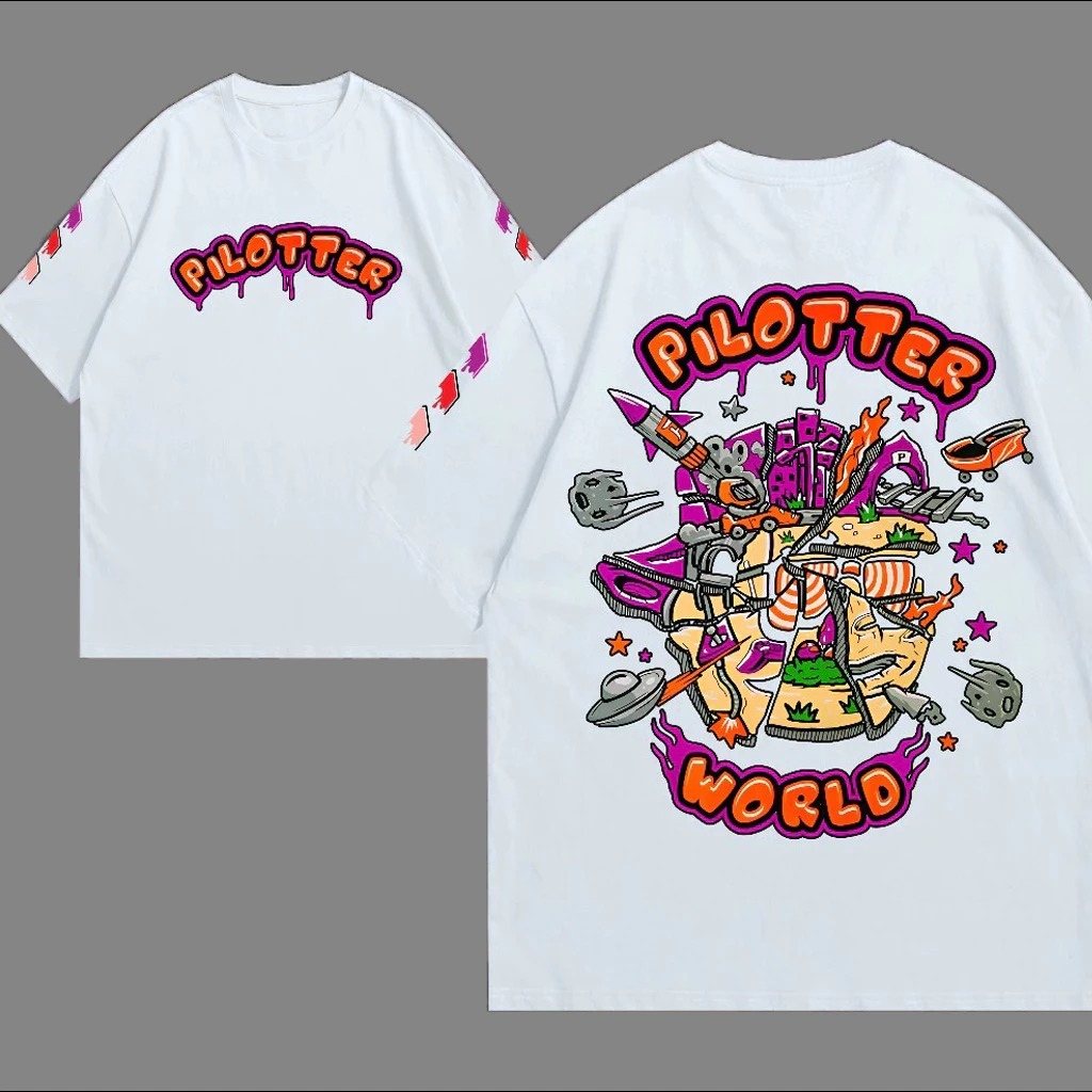 Jual Kaos PLTR WORLD /Kaos Distro Motif pilotter World Space Racing ...