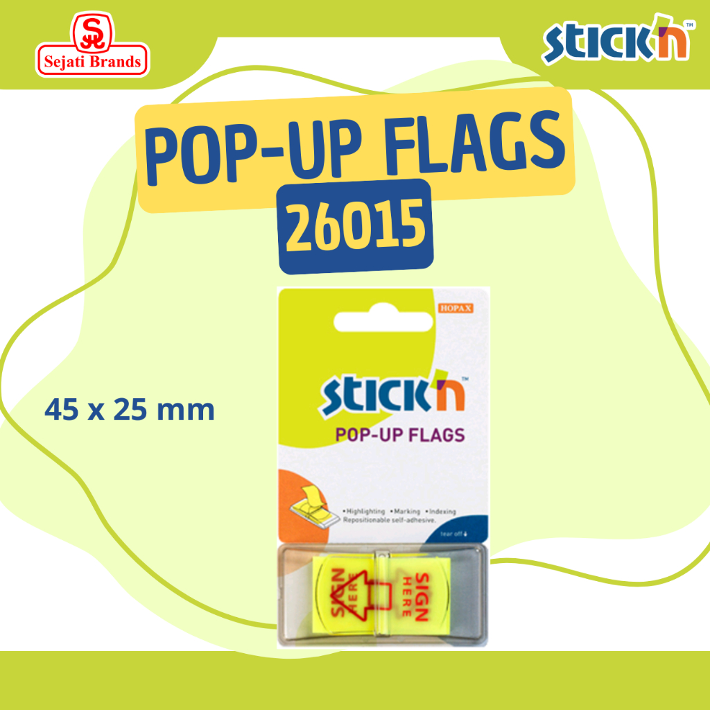 Jual Stick'n Pop-Up Flags 26015 - Memo tempel sticky note transparan ...