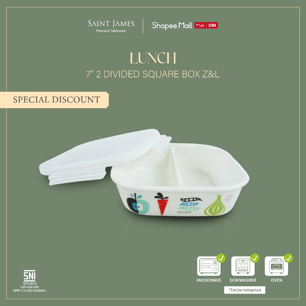 Jual Square Box Lunch Zen&Lock 7 inch | Shopee Indonesia