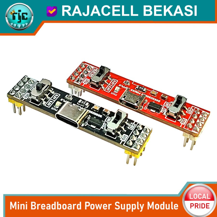 Jual Breadboard Power Supply Module MB102 Bread board PSU KEYESS 5V 3 ...