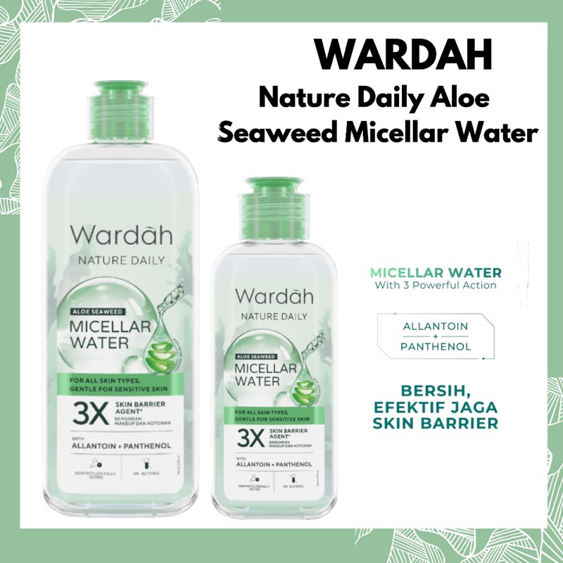 Jual WARDAH NATURE DAILY SEAWEED CLEANSING MICELLAR WATER | Shopee ...