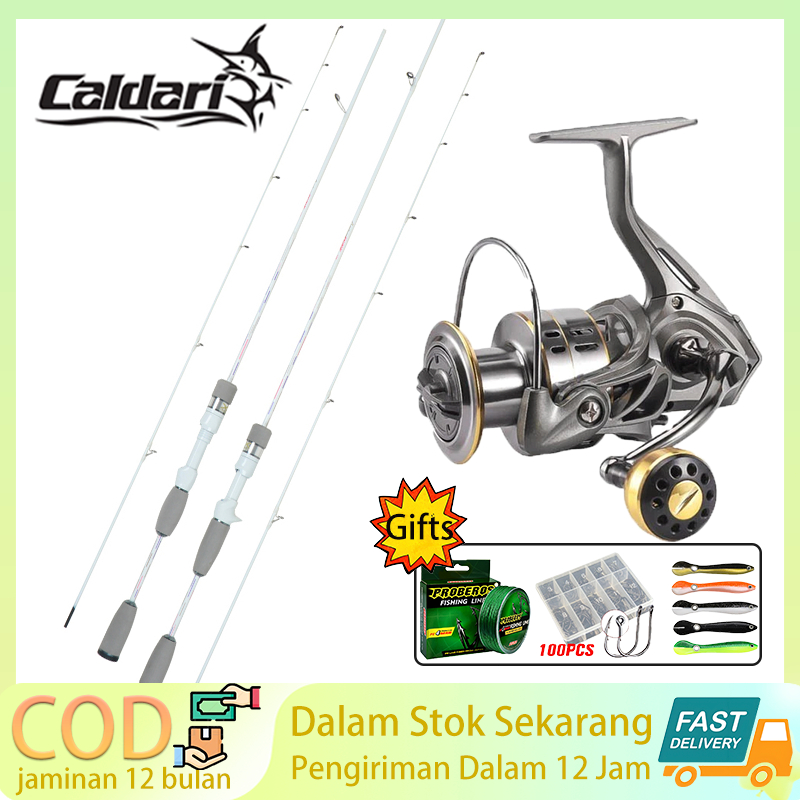 Jual Pancing 1 set Fishing reel Spinning reel+PancingTetapkan Penawaran Memancing di laut reel ...