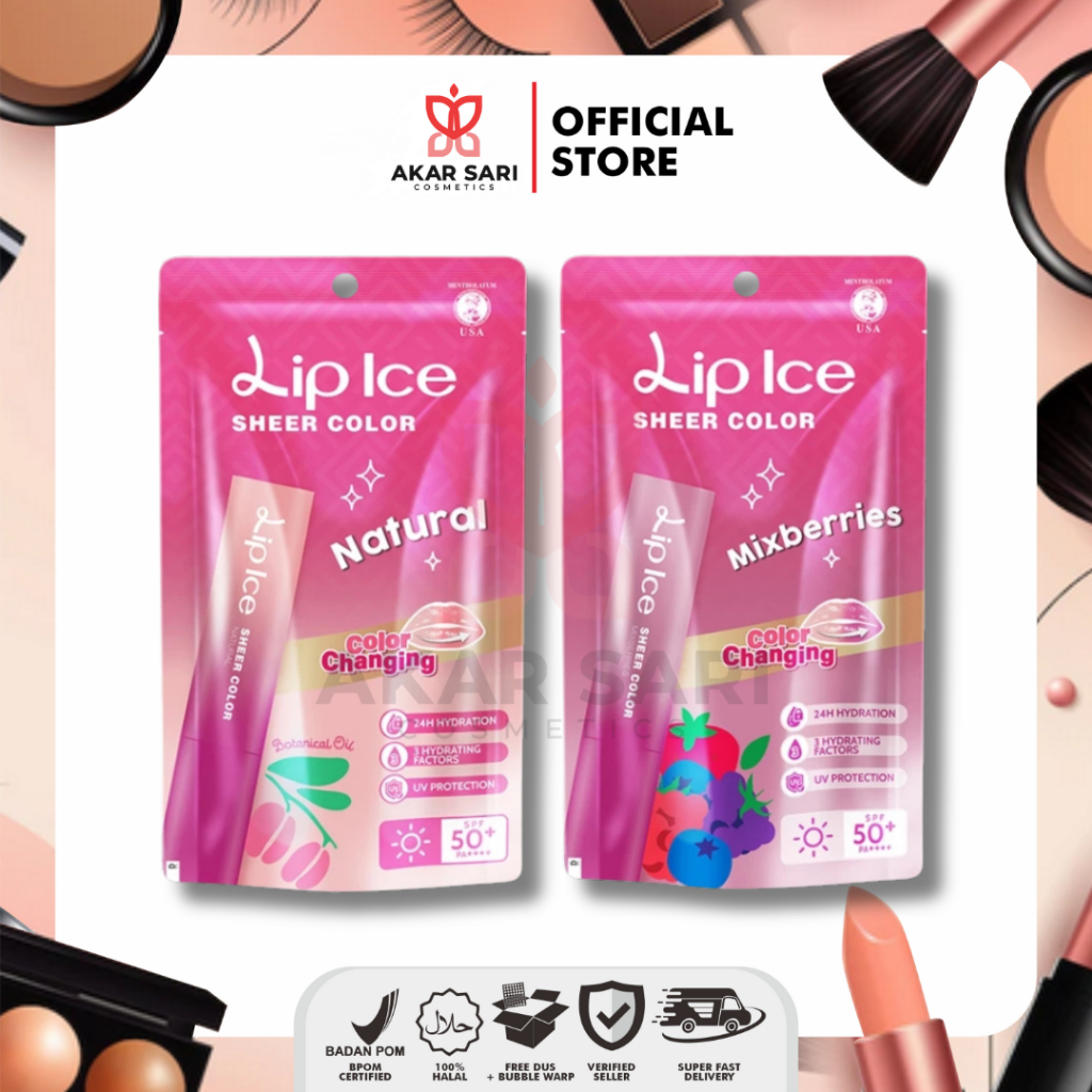 Jual LIP ICE SHEER COLOR CHANGING - Natural | Mixberries | Shopee Indonesia