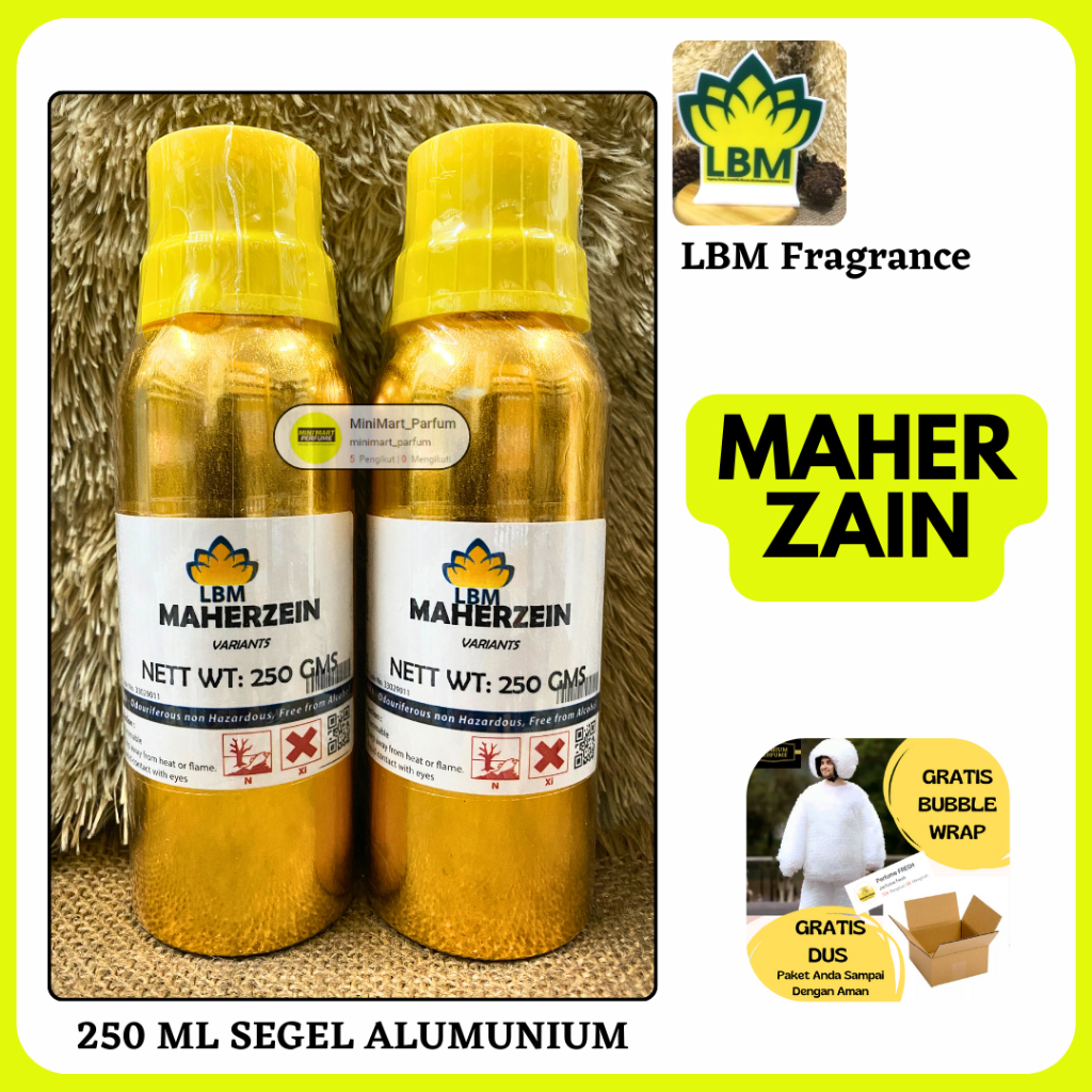 Jual Bibit Parfum MAHERZAIN Packing 250 ML SEGEL Alumunium LBM ...