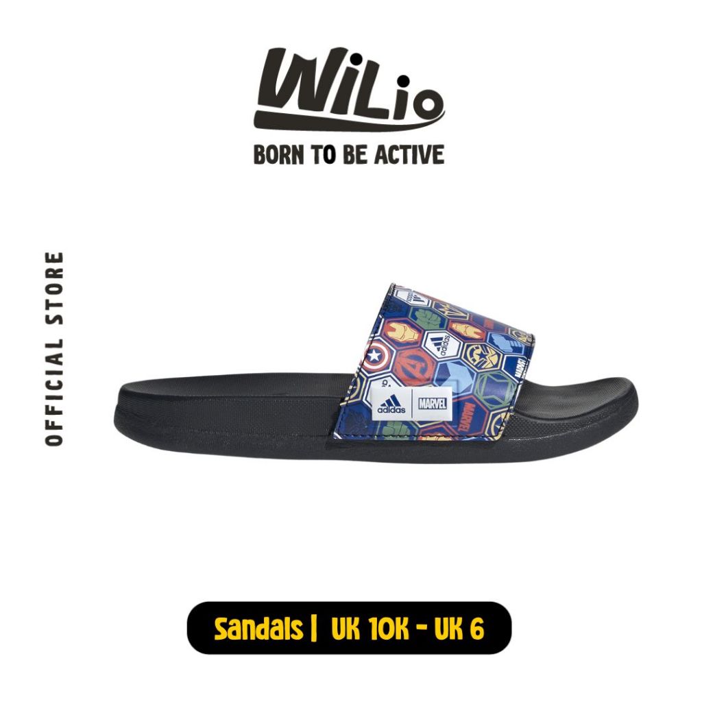 Jual ADIDAS Adilette Comfort X Marvel Slides Kids ID5238 - Sandal Anak ...