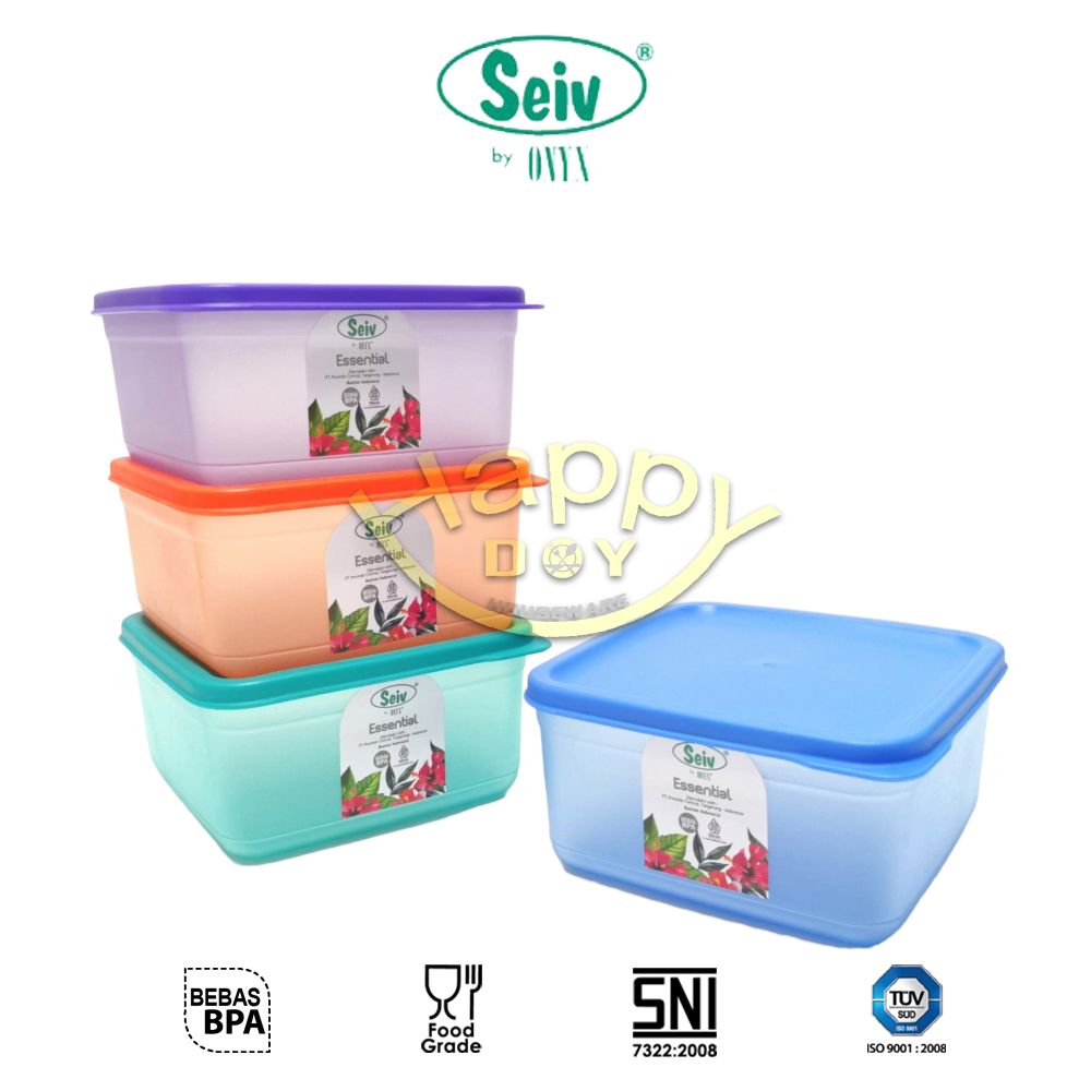 Jual ONYX SEIV ESSENTIAL BOX | SEALWARE | KOTAK SERBAGUNA SEGI S 650ML ...