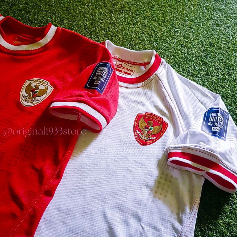 Jual Jersey Timnas Indonesia 2024 Jersey Timnas Fullpatch Piala Dunia | Shopee Indonesia