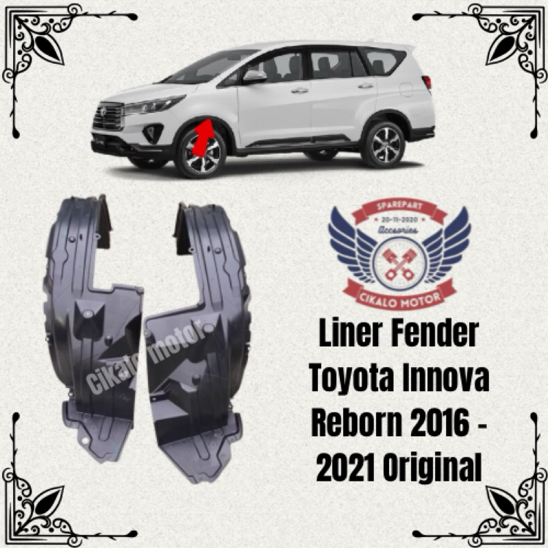 Jual liner fender spakbor depan INNOVA REBORN SEMUA TIPE 2016-2022 ...