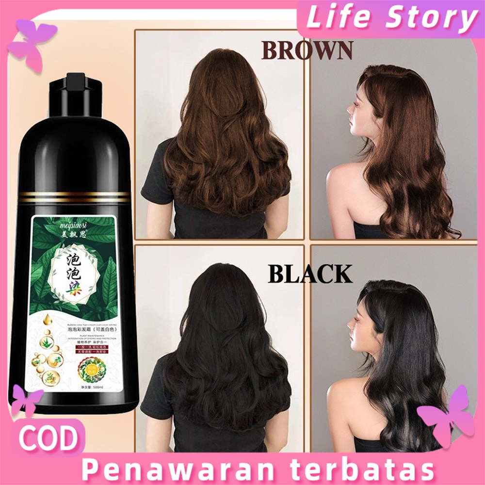 Jual Shampo Pewarna Hitam/Coklat Shampo pewarna yang tidak menyebabkan ...