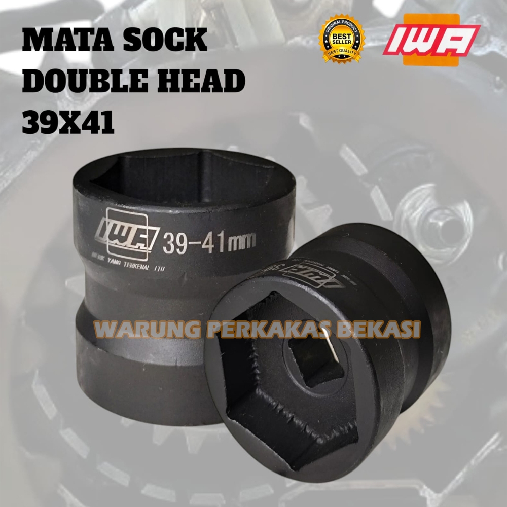 Jual 39X41mm 1/2" Mata Sok Impact Double Head Lepas Per Kampas CVT Motor Matic Treker Pir Metik ...