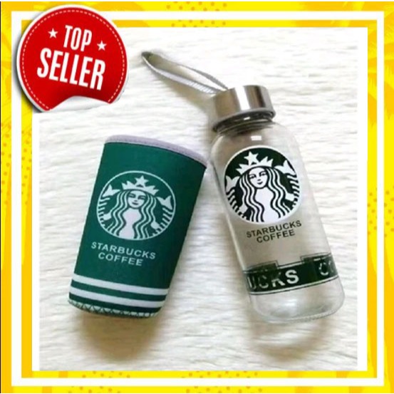 Jual ( Free Pouch ) Starbucks Tumbler - Botol Minum Kaca Coffe Tea ...