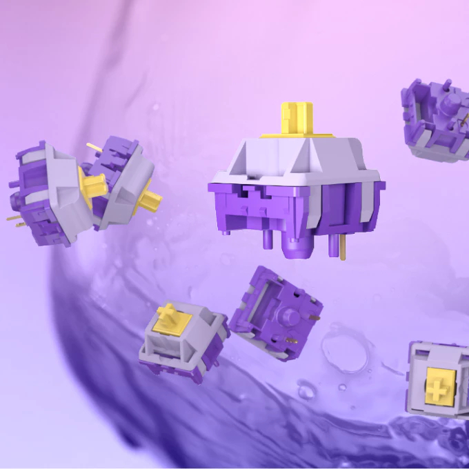 Jual HMX 5 Pin Switch Linear Grape Switch for Mechanical Keyboard 10 ...