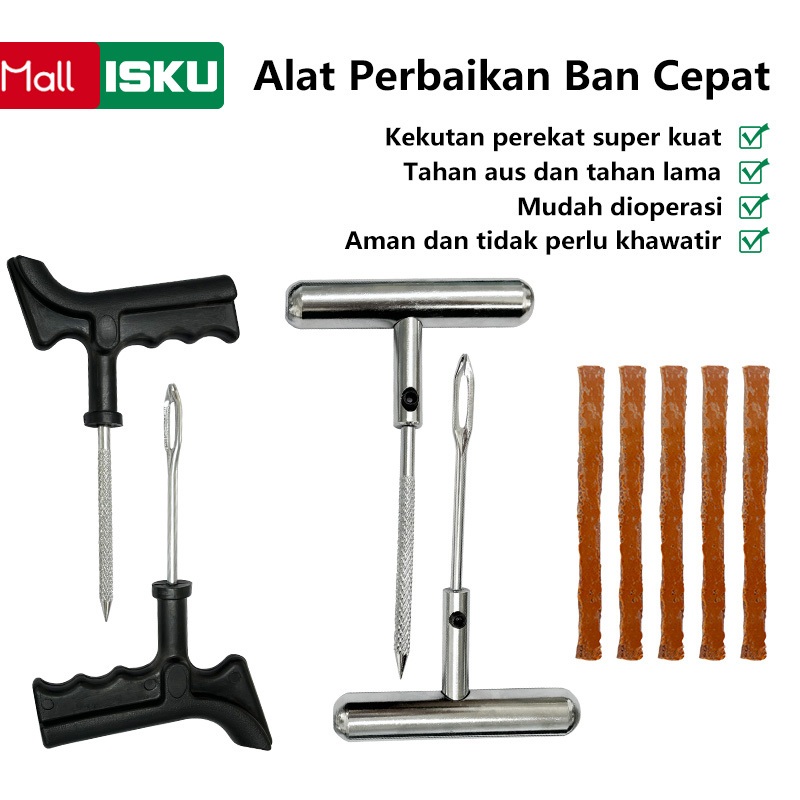 Jual ISKU Alat penambal Ban Tubles 7pcs Alat Tambal ban set | Shopee ...