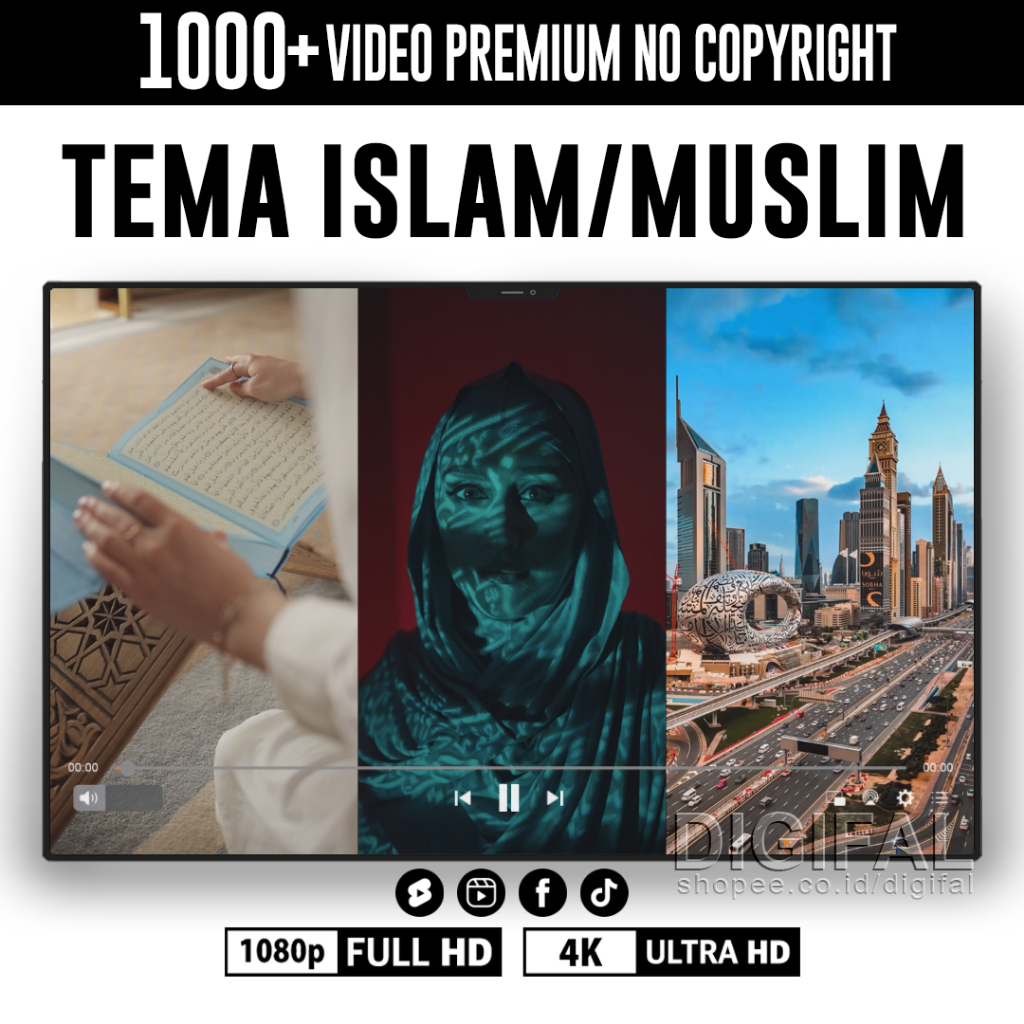 Jual TEMA ISLAM / MUSLIM (4K) 1000+ Video Stock Footage Portrait ...