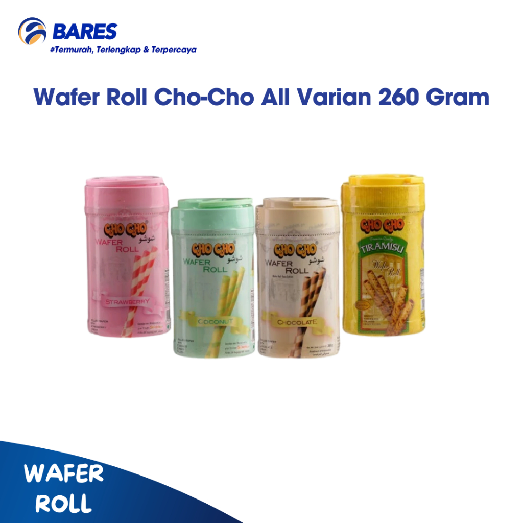 Jual Wafer Roll Cho Cho Stick All Varian Kue Kaleng 260 Gram | Shopee ...