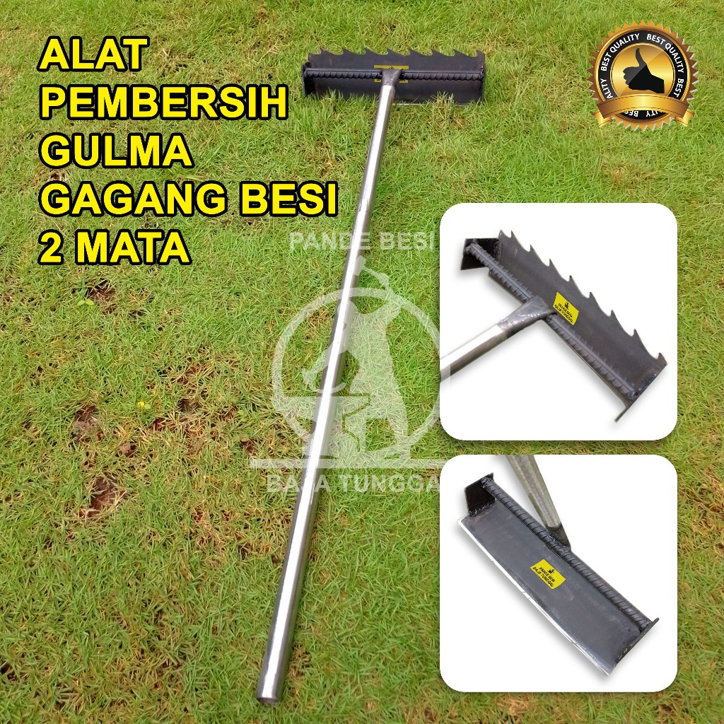 Jual Garuk Pembersih Gulma Baja Gergaji Asli Gagang Besi - Alat Garuk ...