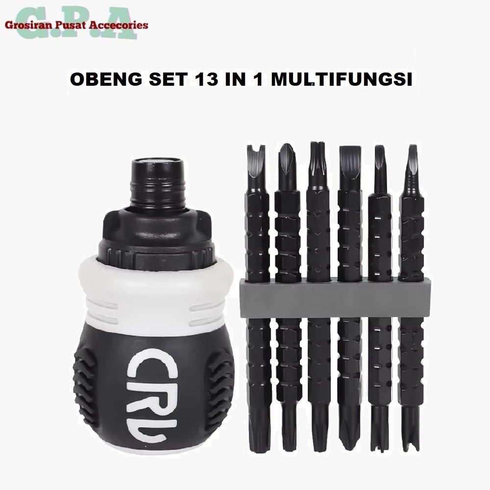 Jual Obeng Set Buntek Bolak-Balik 13 in 1 Multifungsi Reciprocating ...