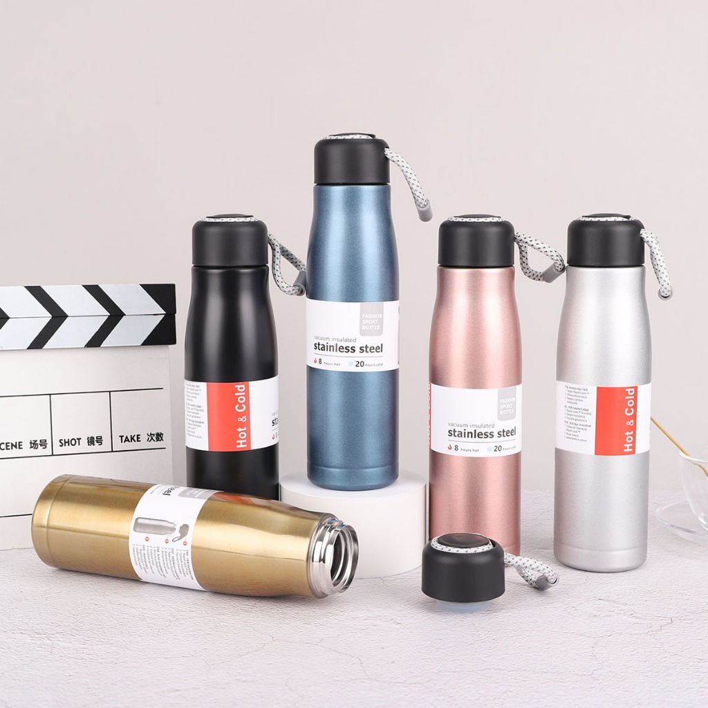 Jual Termos Botol Air Minum STAINLESS TAHAN PANAS DAN DINGIN 600 ml ...
