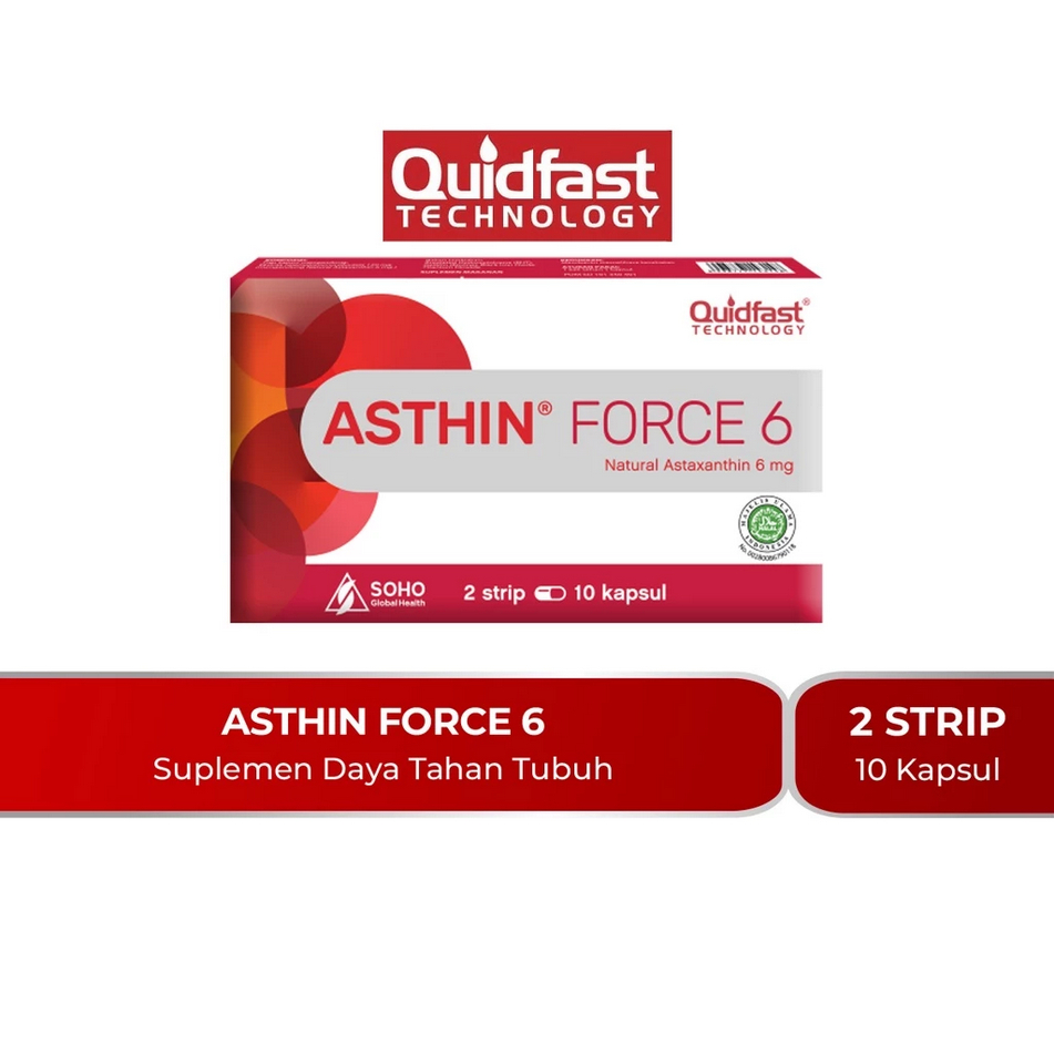 Jual ASTHIN FORCE 6 MG | Astaxanthin Suplemen Daya Tahan Tubuh dan ...