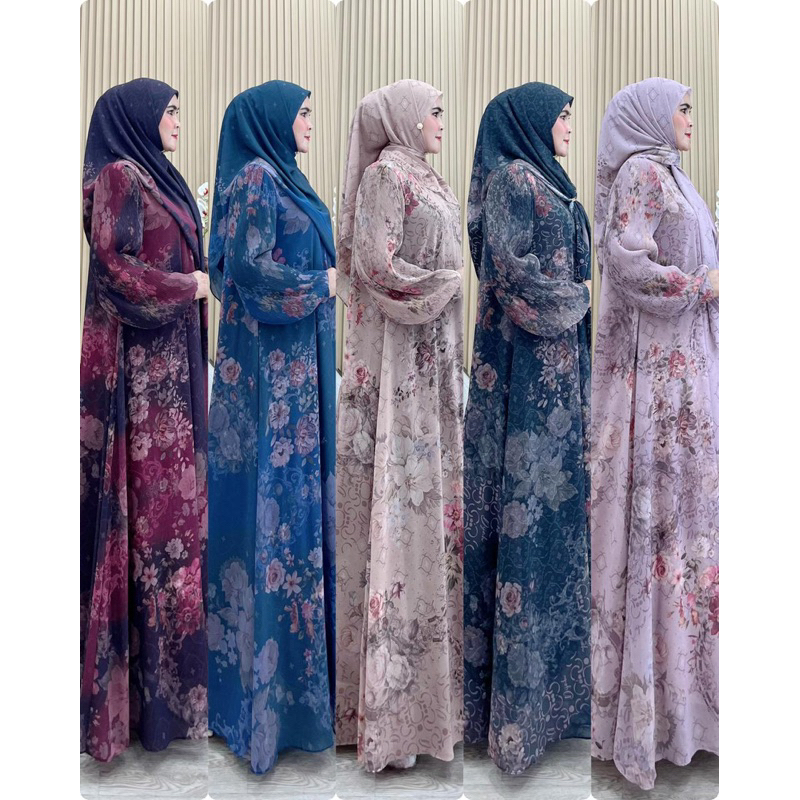 Jual Gamis Dijah printing series kode Dijah print 006 dan 027 dan 031 ...