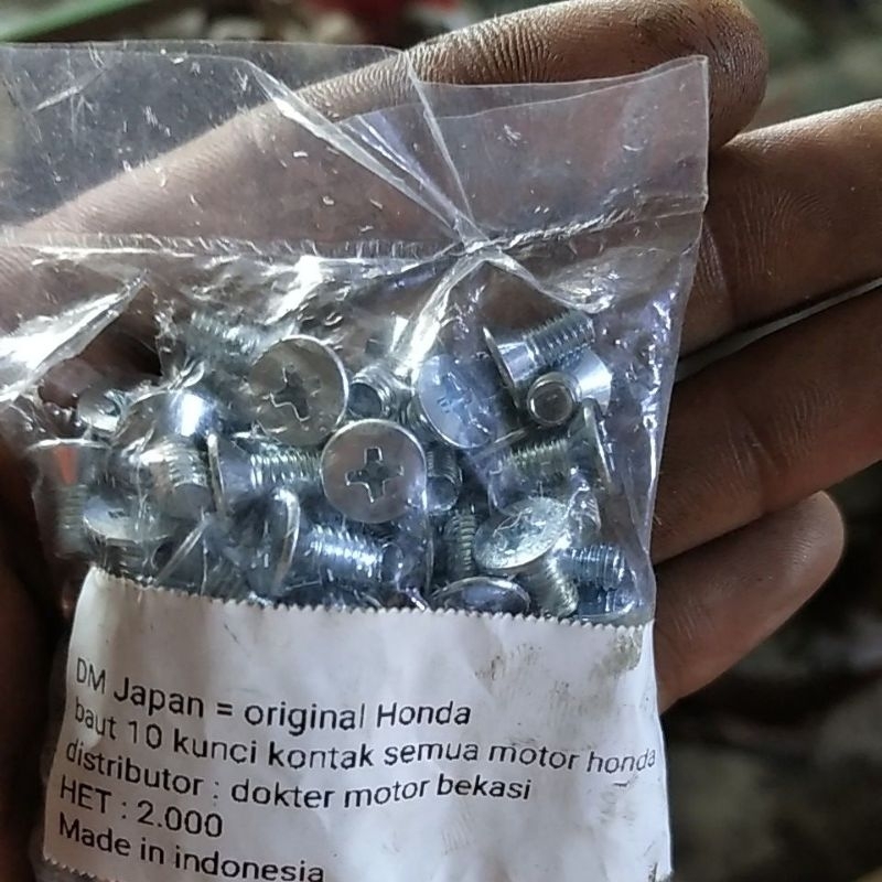 Jual baut 10 kunci kontak Honda obeng kembang | Shopee Indonesia