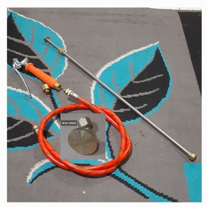 Jual Set PREMIUM selang gagang kran stik tangki sprayer elektrik manual ...