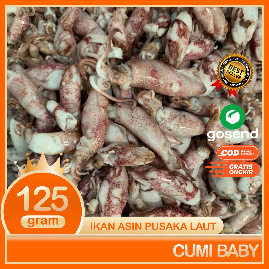 Jual Cumi Baby Ikan Asin Cumi Baby Cocok Untuk Sambal Cumi 125 Gram ...